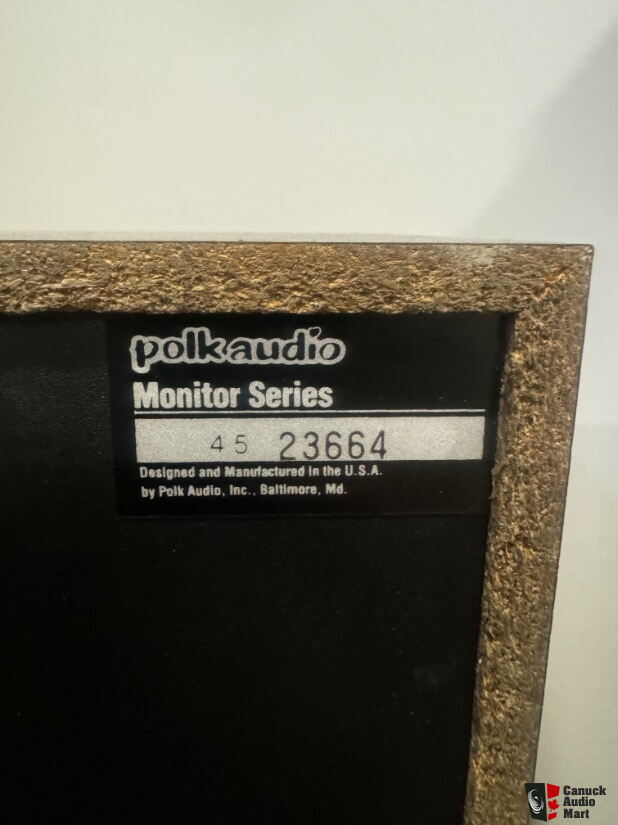 Polk Audio Monitor Series Photo #5523701 - Canuck Audio Mart