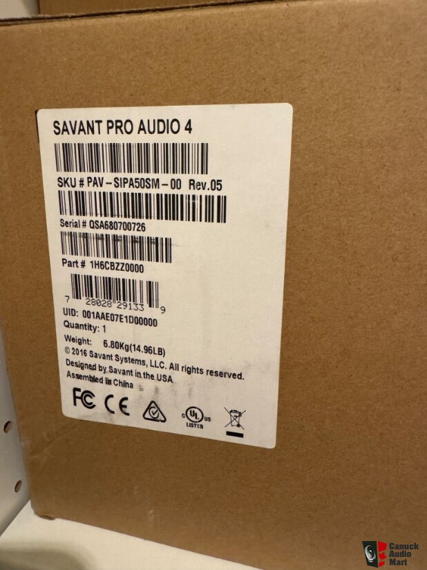 Savant Pro Audio4 For Sale - Canuck Audio Mart