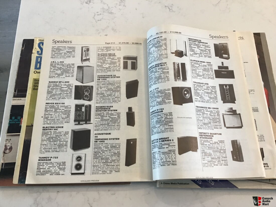 1975/1978/1979/1980 Stereo Buyers Guide Magazine For Sale - UK Audio Mart