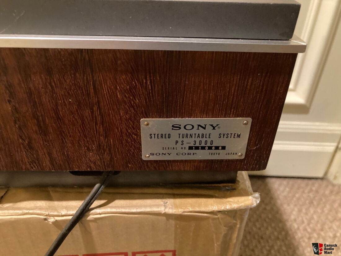 Sony PS-3000 (TTS-3000) turntable with Sony PUA-286 long tonearm Photo ...