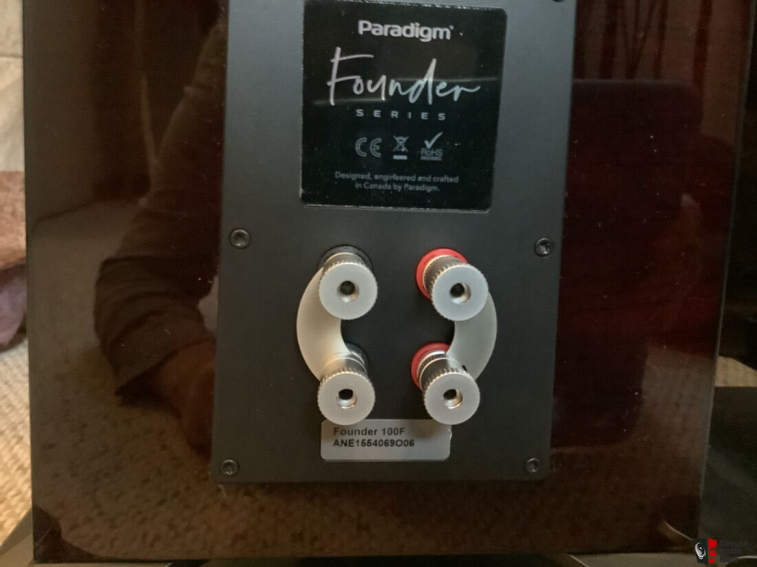 Pair of Paradigm founder 100f Midnight Cherry speakers Photo #5526948 ...