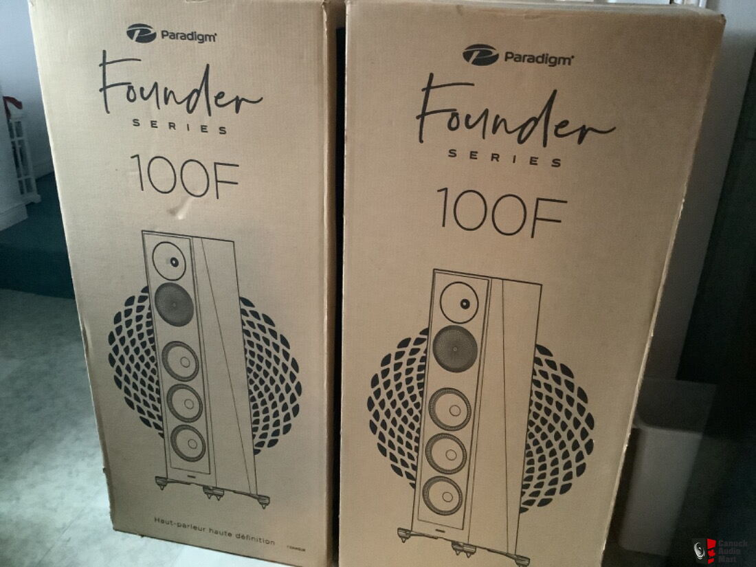 Pair of Paradigm founder 100f Midnight Cherry speakers Photo #5526948 ...
