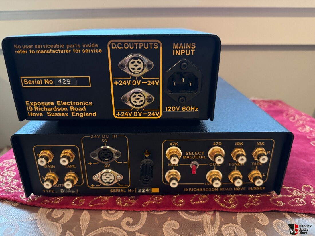 Exposure IV Dual Mono + Exposure VII Preamplifier + VI Power Supply ...