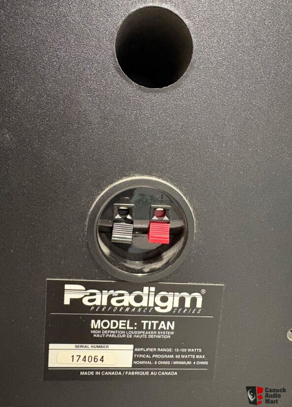 Paradigm Performance SERIES - TITAN Bookshelf Speakers Photo #5532492 ...