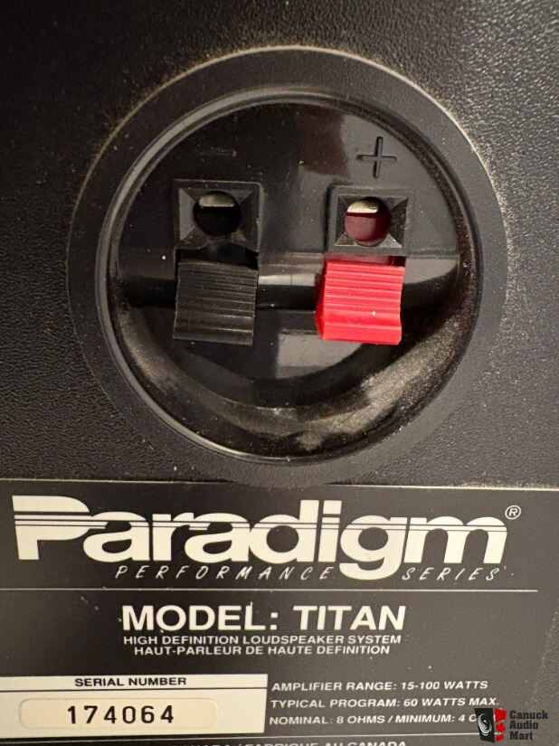 Paradigm Performance SERIES - TITAN Bookshelf Speakers Photo #5532492 ...