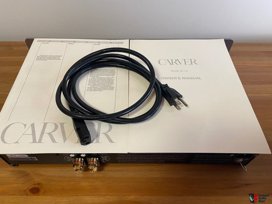 Carver M-1.5t Power Amplifier - Restored Photo #5539010 - Canuck Audio Mart