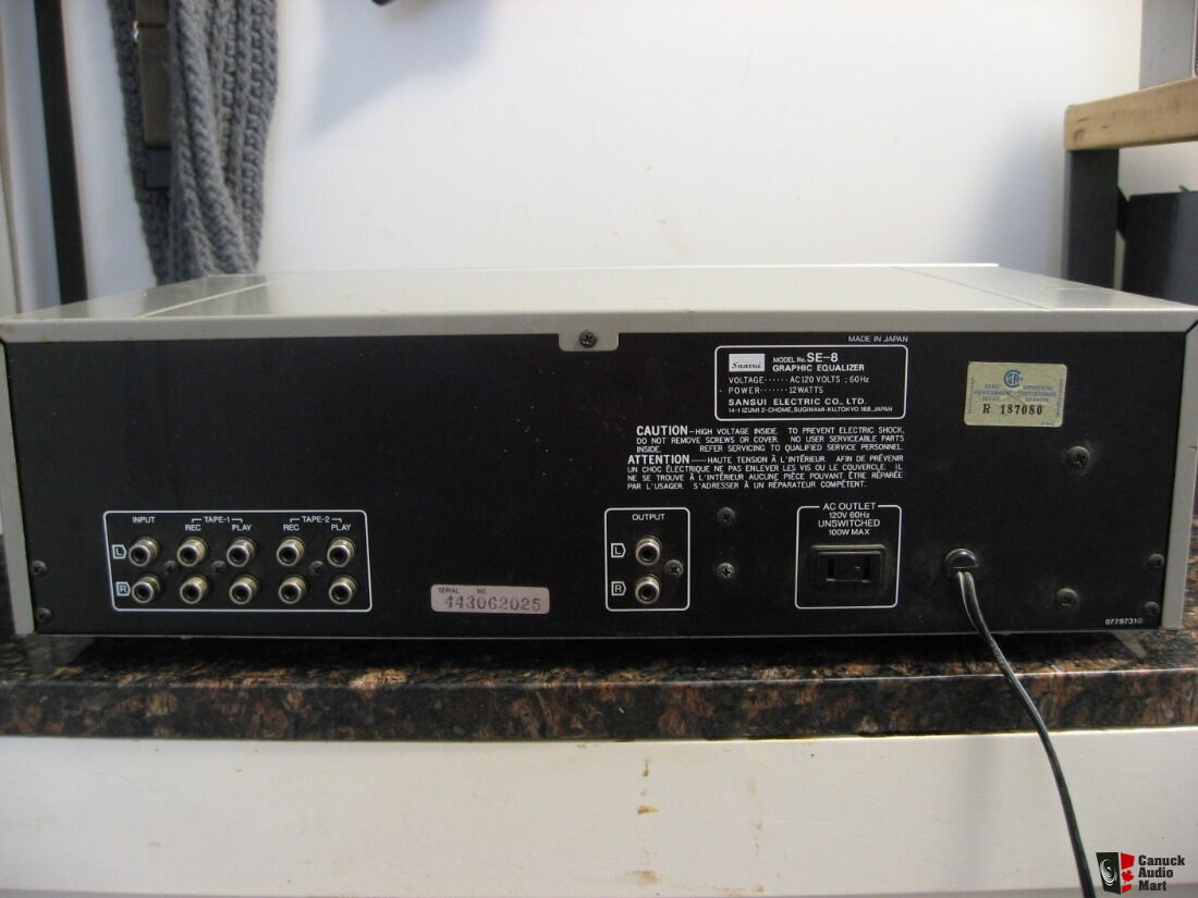 Sansui SE-8 equalizer - silver face Photo #5543056 - US Audio Mart