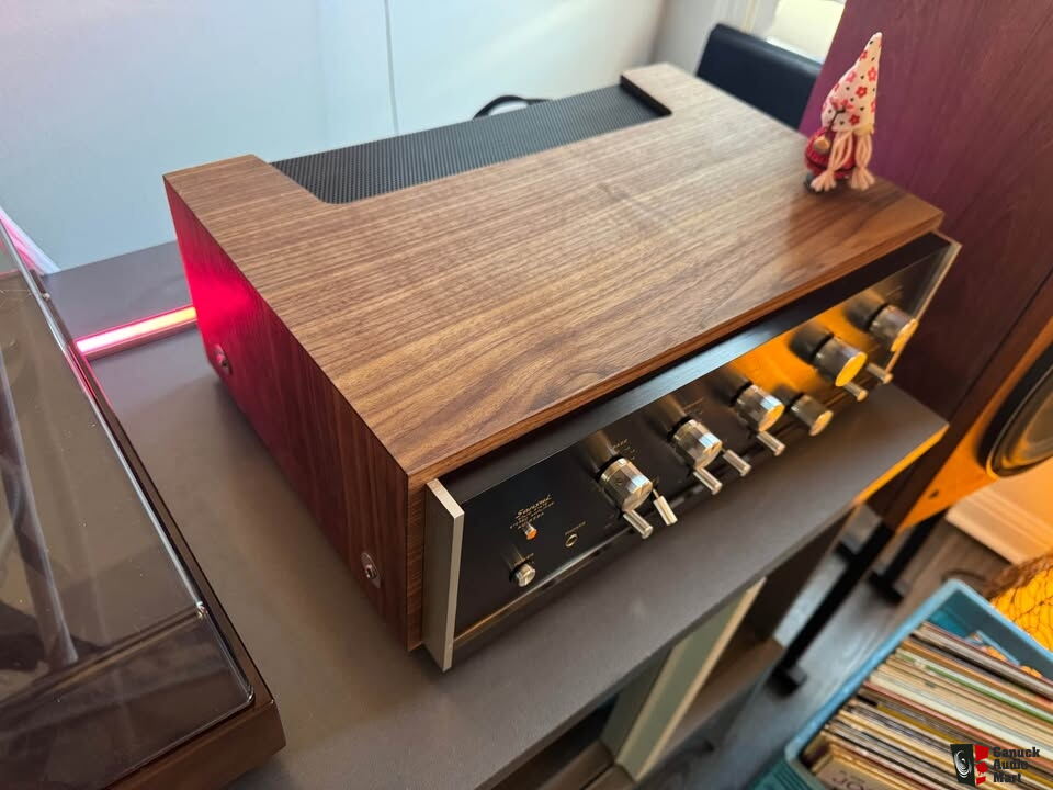 Sansui AU-555A Integrated Amplifier - Unique Cabinet & Leestereo Mod ...