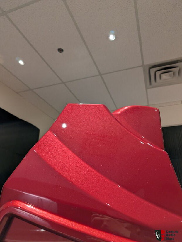 Wilson Audio Alexia V. Latest Version. Stunning Crimson Red Gloss ...