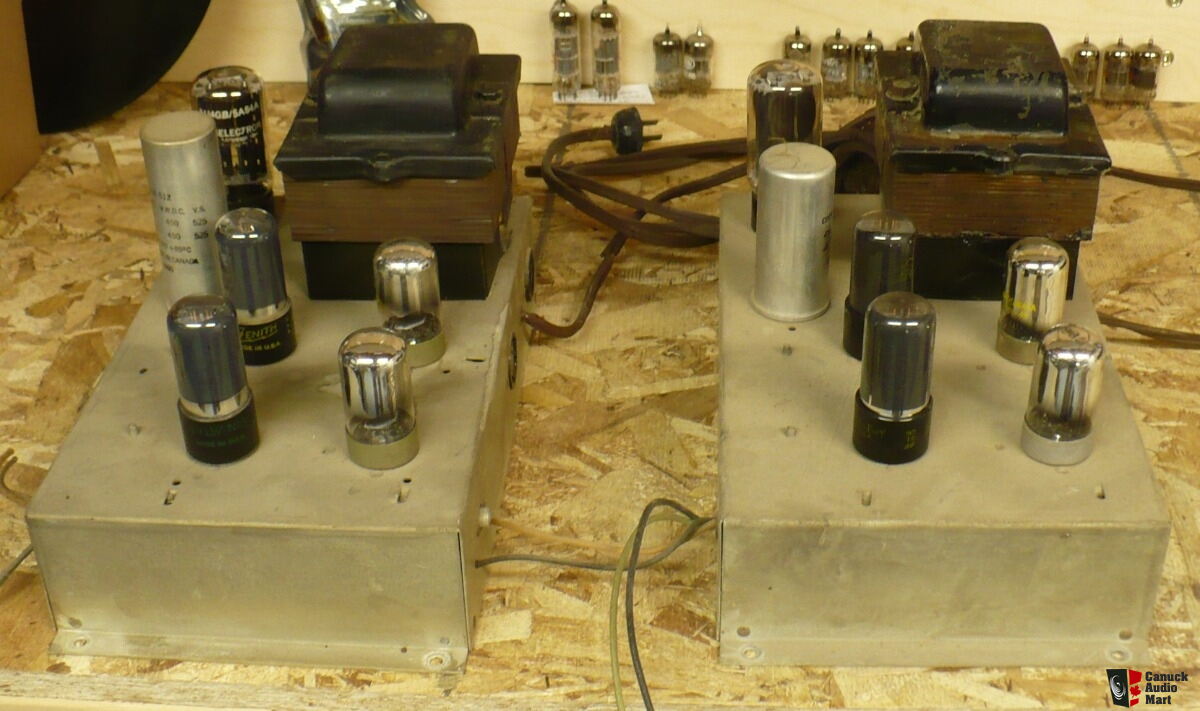 Pair of Philips 6V6 Mono Block Tube Amplifiers For Rebuild Photo ...