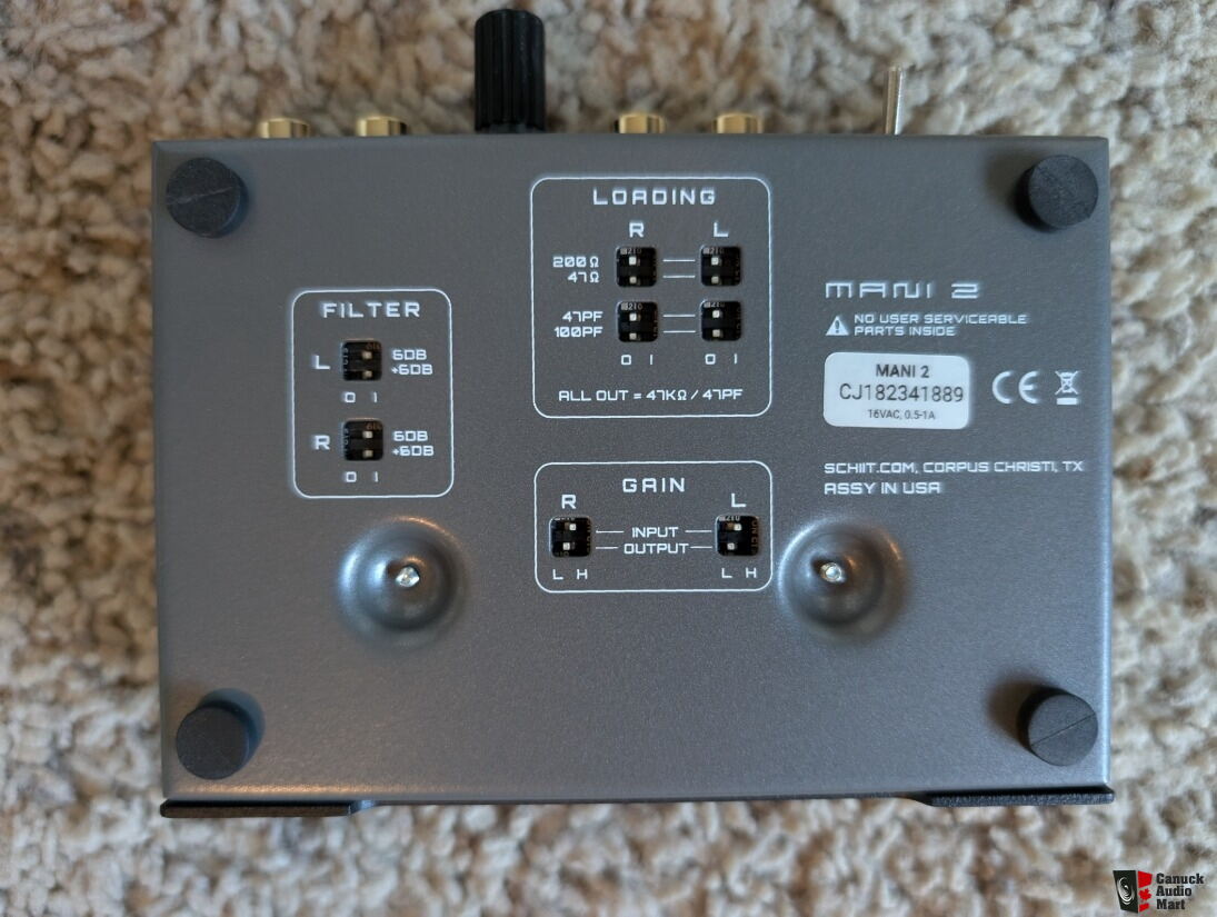 Schiit Mani MC MM Phono Preamp For Sale - Canuck Audio Mart