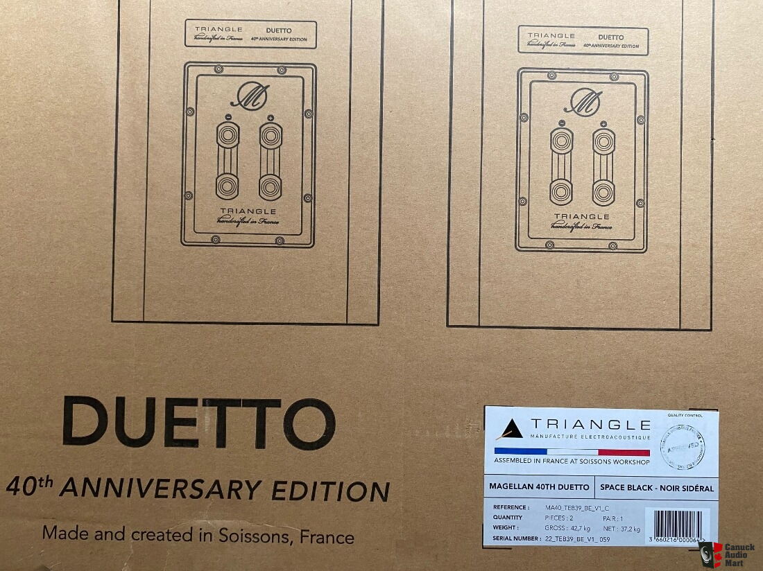 Triangle Magellan Duetto 40th Anniversary Photo #5551638 - Canuck Audio ...