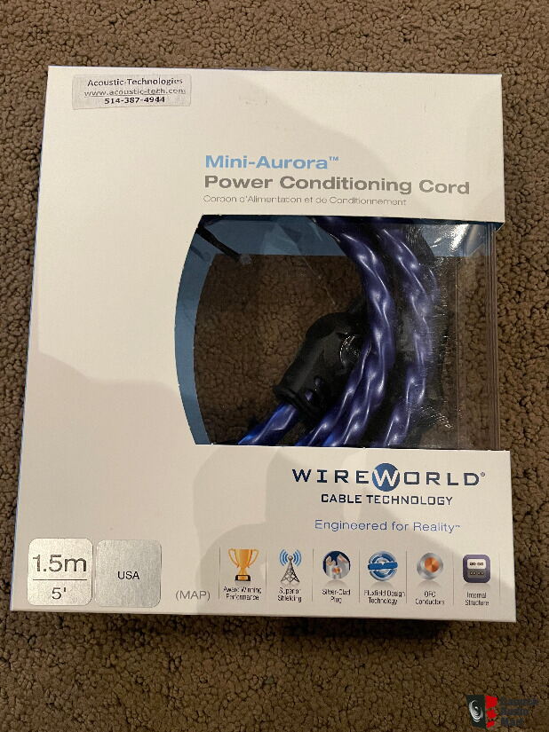 WireWorld Mini Aurora Power Cord1.5m Dealer Ad - Canuck Audio Mart