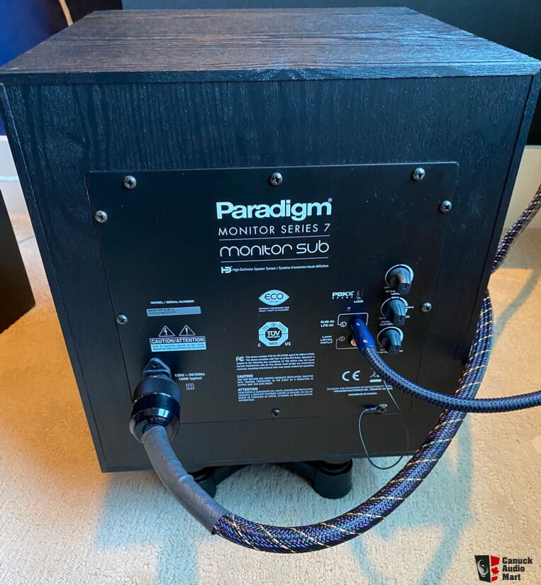 Paradigm Monitor Series 7 - Sub 12 (Black Ash) - 2 Available Photo ...
