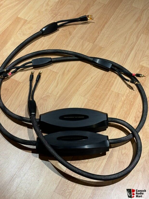 Transparent reference MM 2 technology HI Z speaker cables 8 feet long ...
