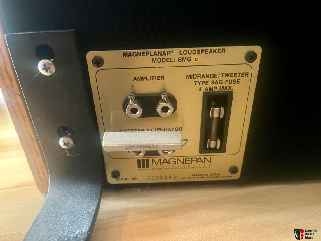 Haut-Parleurs Magneplanar SMG C Photo #5561398 - Canuck Audio Mart