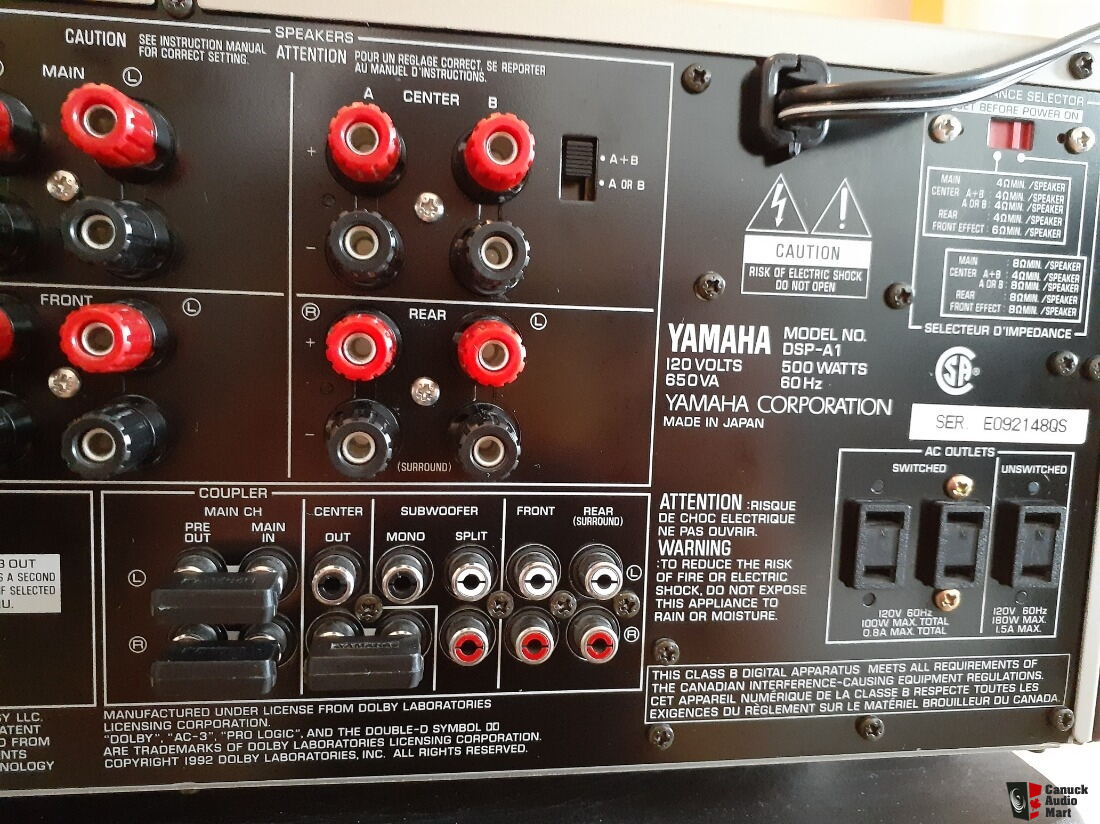 Very Rare High-Quality Yamaha AV Amplifier DSP-A1 Limited Champagne ...