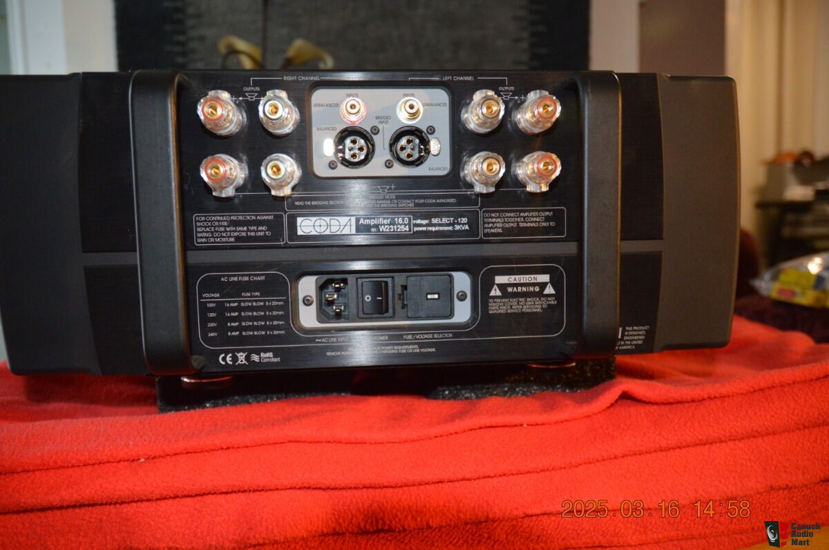 Coda 16 Stereo Amp Photo #5570399 - US Audio Mart