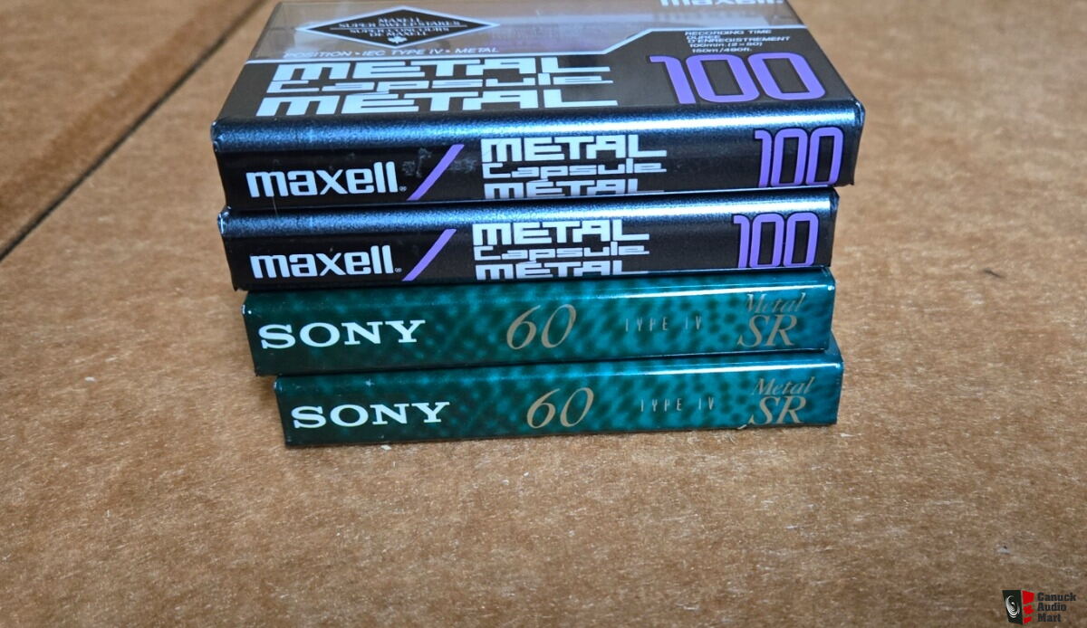 2 Sony Metal-SR 60 2 Maxell Metal 100 NOS Cassettes Photo #5570658 ...