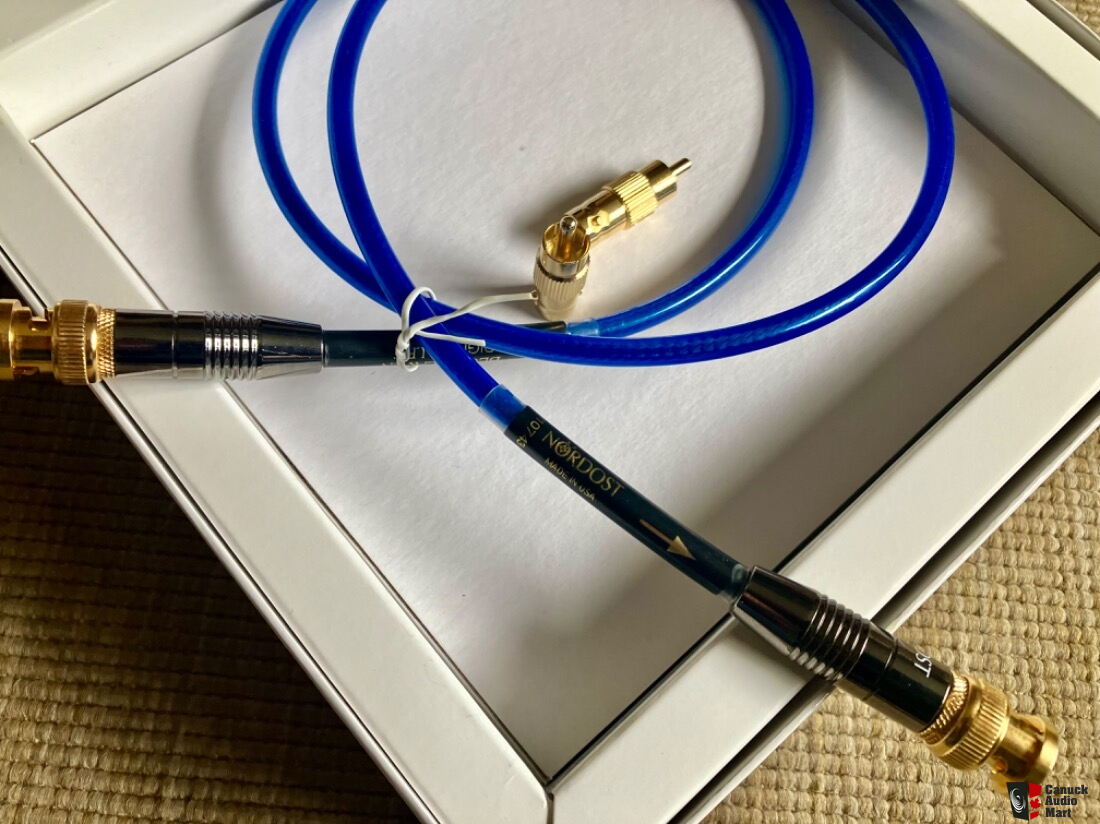Nordost Blue Heaven digital cable BNC w/RCA adapter 1M free shipping ...