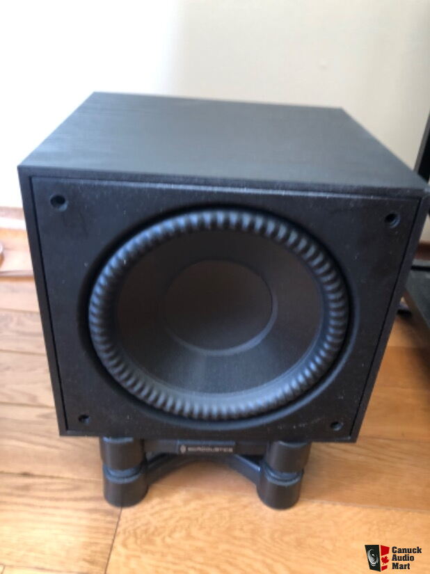 Paradigm Monitor Sub 8 & ISO stand mount Photo #5582435 - Canuck Audio Mart