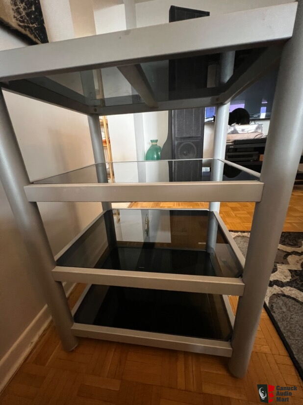 Target welded 4 shelf stand with glass shelves hf470 Photo #5583623 ...