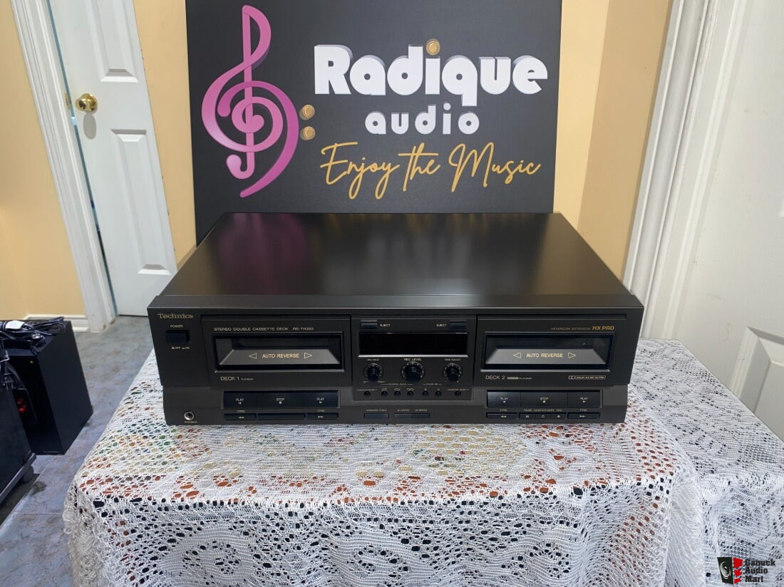 Technics Dual Cassette Deck w/ Autoreverse RS-TR333 Dealer Ad - UK ...