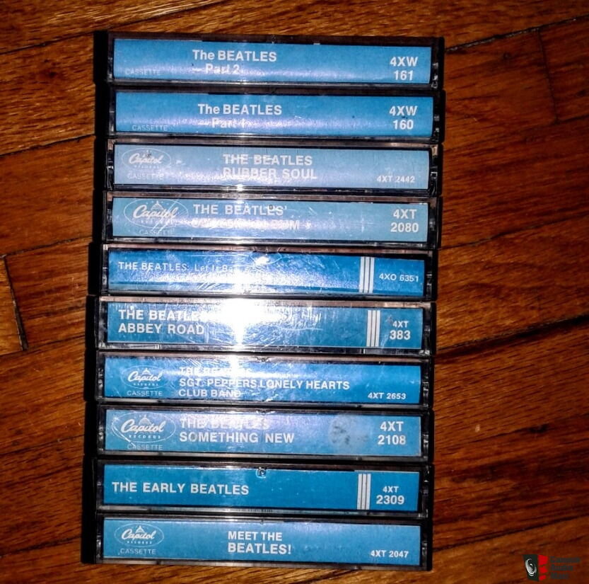 Lot of 10 Beatles Cassettes Original "4X" Capitol Set Great Condition ...
