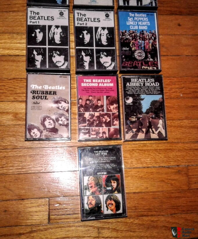 Lot of 10 Beatles Cassettes Original "4X" Capitol Set Great Condition ...
