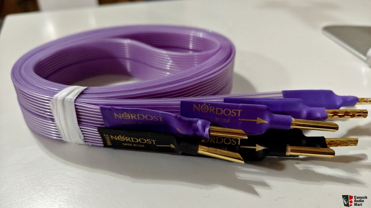 Nordost Purple Flare speaker cables 10 feet long pair For Sale - Canuck ...