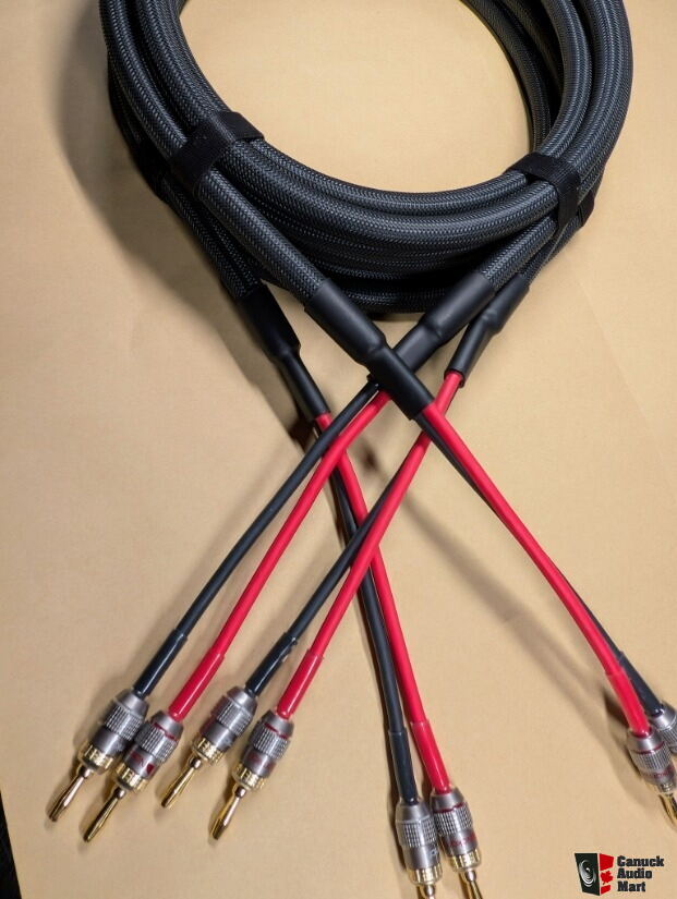 12 gauge Mogami W3103 OFC speaker cables with Nakamichi pure copper ...