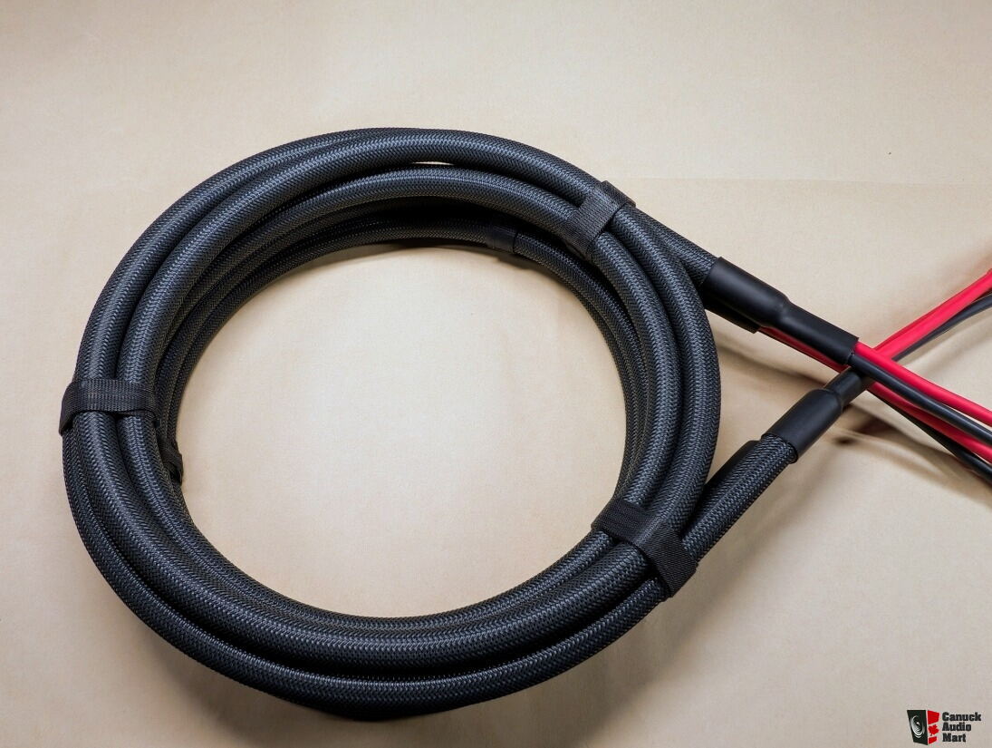 12 gauge Mogami W3103 OFC speaker cables with Nakamichi pure copper ...
