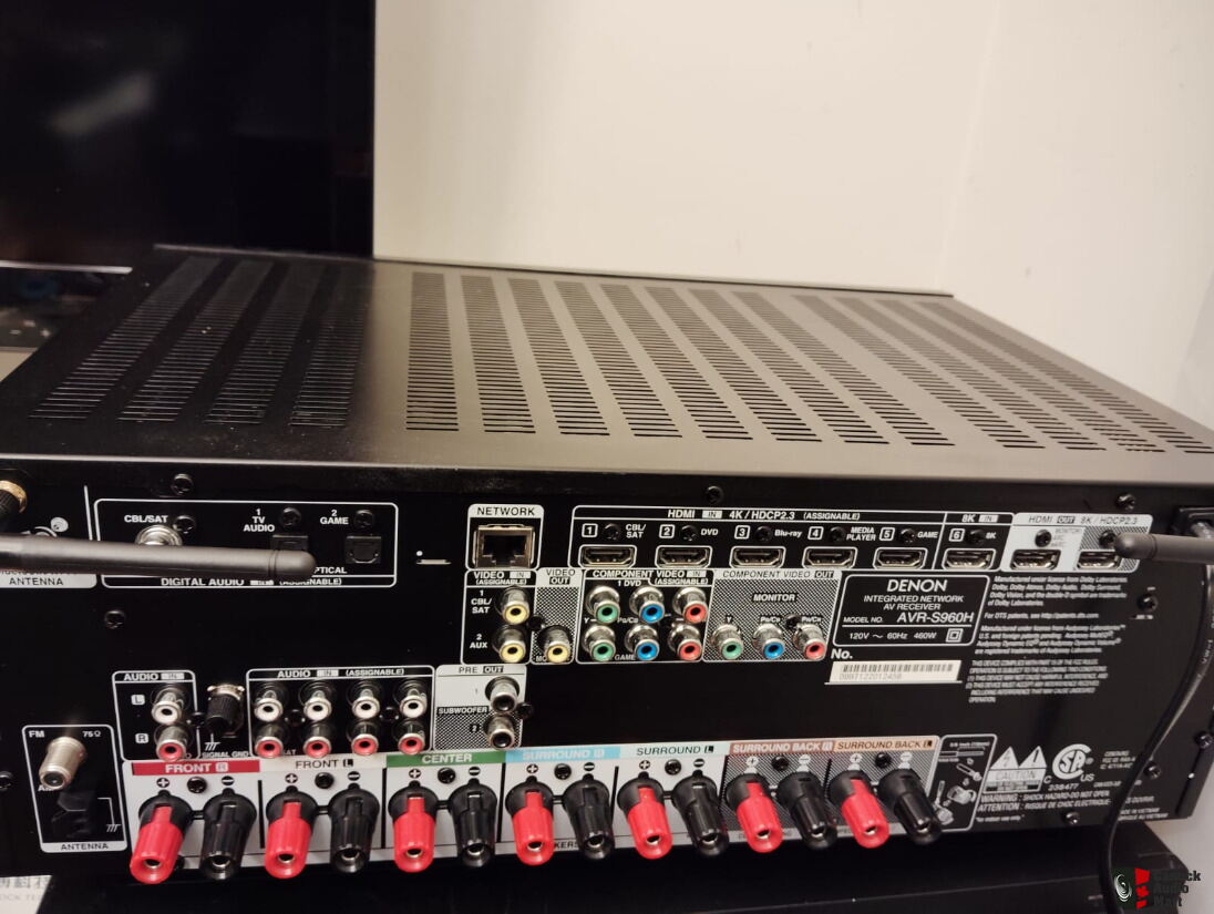 Denon AVR-S960H 8K Dolby Atmos/DTS:X 7.2 receiver w box Photo #5602256 ...