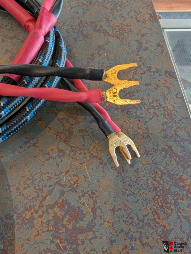 DH Labs Silversonic Q10 speaker cables 7ft pair with CMC Swiss Copper ...