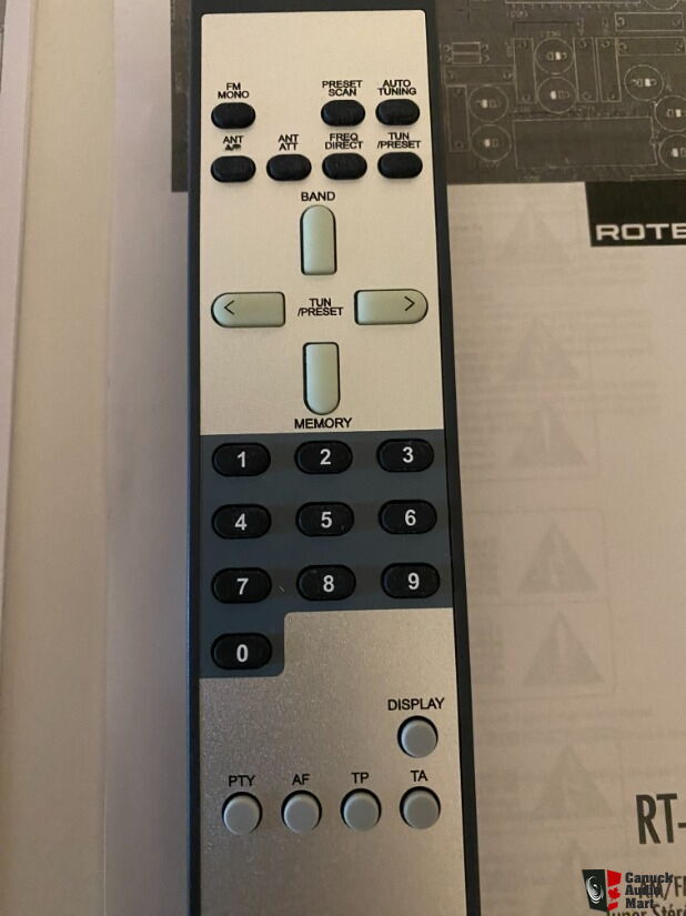 Rotel RT 1080 AM/FM Stereo RDS Tuner with Remote Photo #5605614 - UK ...