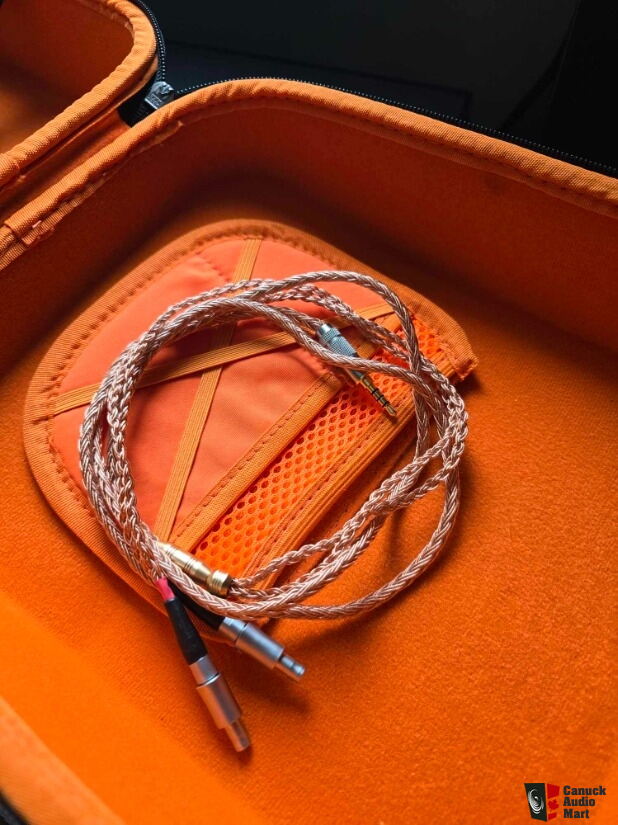 Sennheiser HD 800 Headphone OEM 1/4" Cable and 3.5mm aftermarket Cable ...