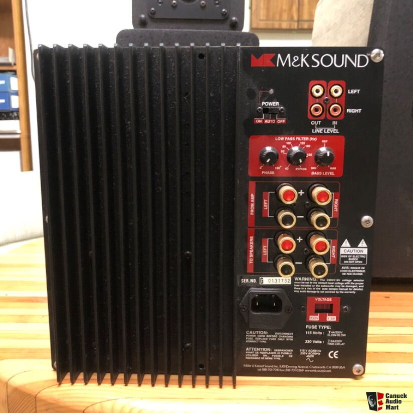 M&K Satellite-1B with matching Volkswoofer and Amp Photo #5609684 ...