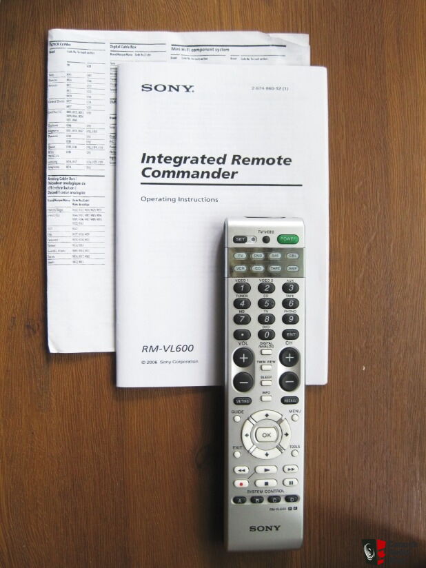 Sony Integrated Remote Commander For Sale - Canuck Audio Mart