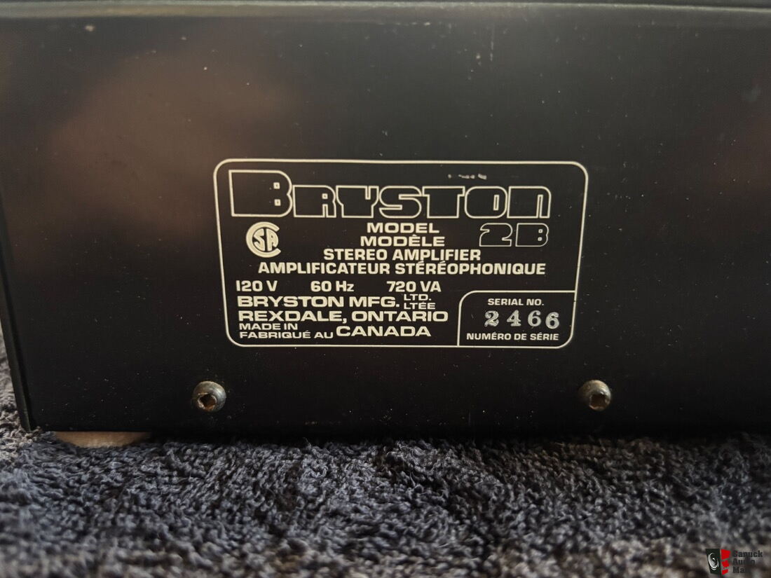 Bryston 2b amplifier, 0.5B pre amps Photo #5615419 - Canuck Audio Mart
