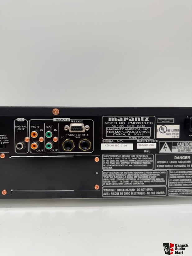 Marantz PMD 351 Cassette Deck/Compact Disc Player (2003) Photo #5615641 ...