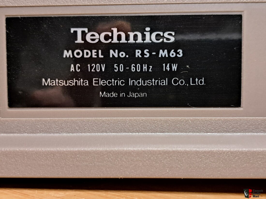 Technics RS-M63 - 3 Heads - Mint Condition Photo #5615777 - Canuck ...