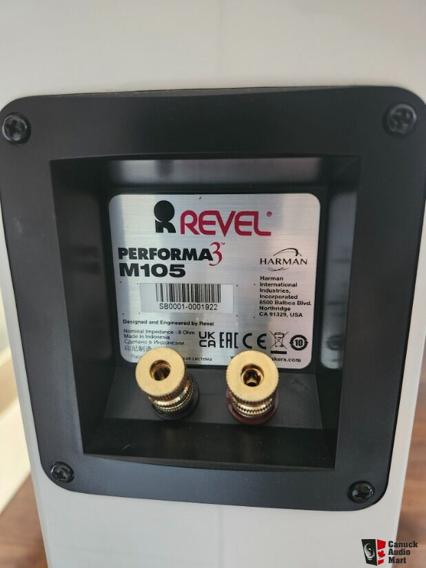 Revel Performa M105 Speakers with matching Revel M Stands Photo ...