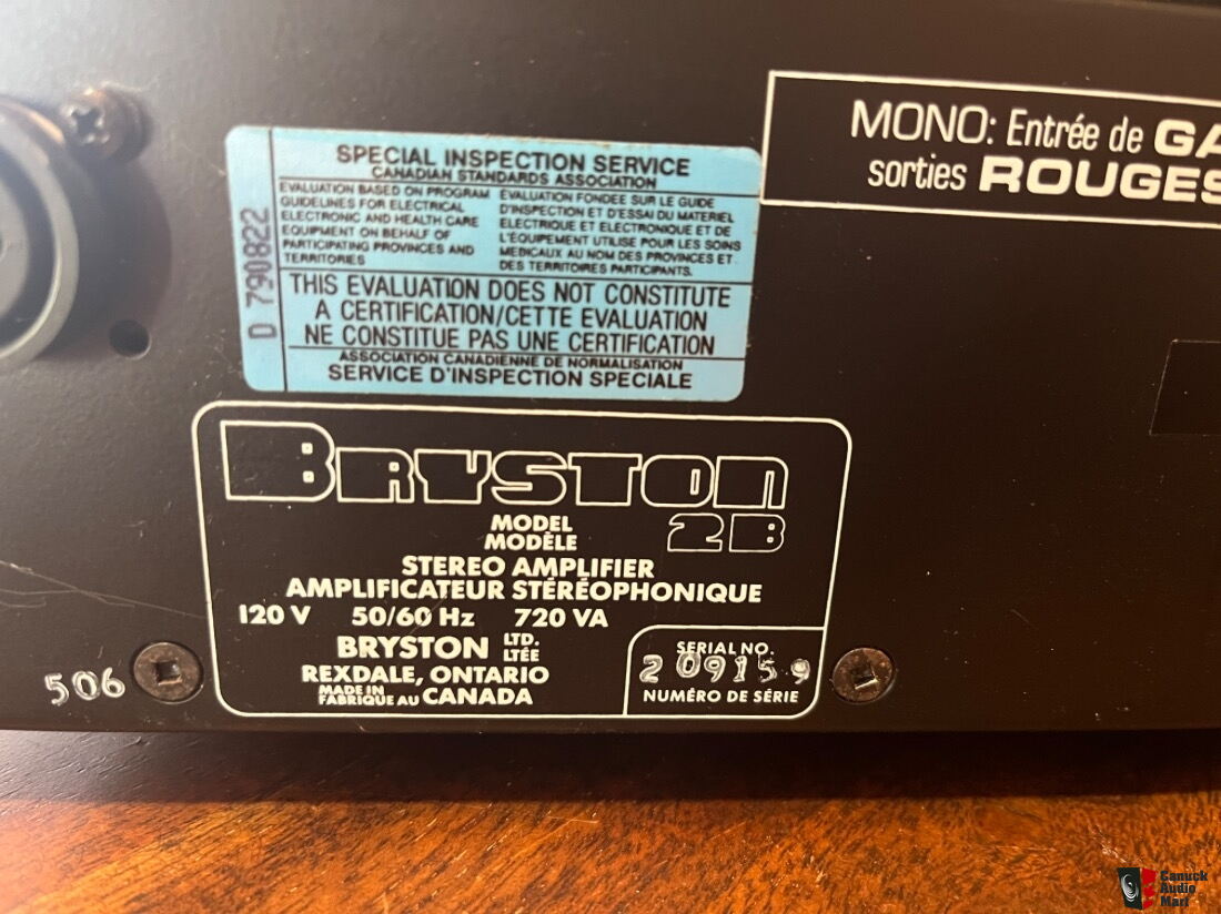 Bryston 2B rare Photo #5624868 - Canuck Audio Mart