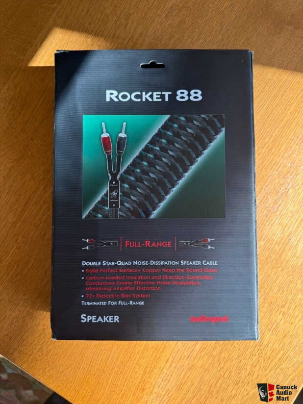 Audioquest Rocket 88 13 AWG Speaker Cables with DBS - 8FT Photo ...