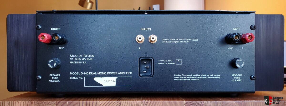 Musical Design D-140 power amplifier - as is Photo #5628676 - Canuck ...