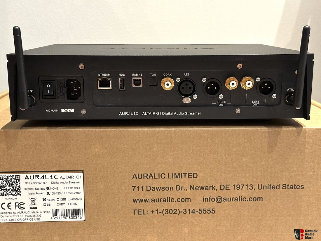 Auralic Altair G1 Wireless Streamer / DAC Photo #5631100 - Canuck Audio ...