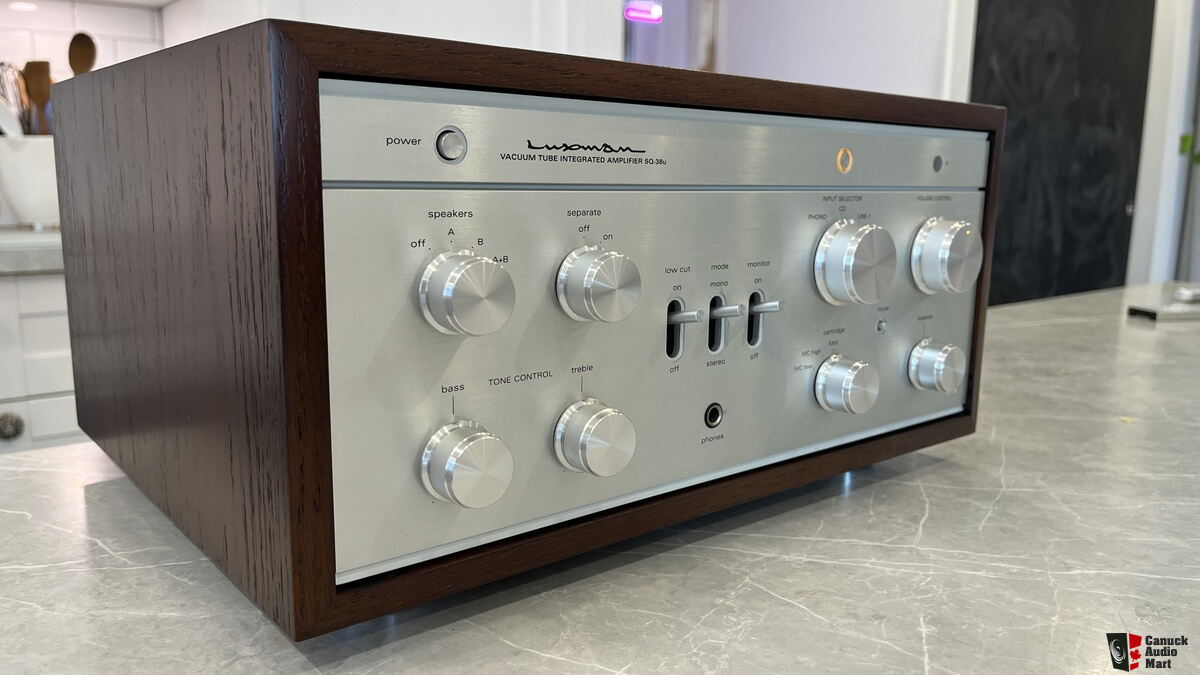 Luxman TUBE Amplifier SQ38U with remote and box 120volt very nice,free ...