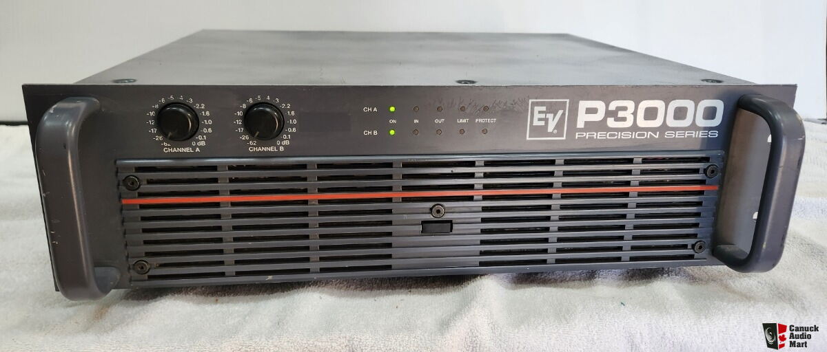 Electro/Voice (Dynacord) Model P-3000 Power Amp 2x 750 Watts 8Ω, In ...