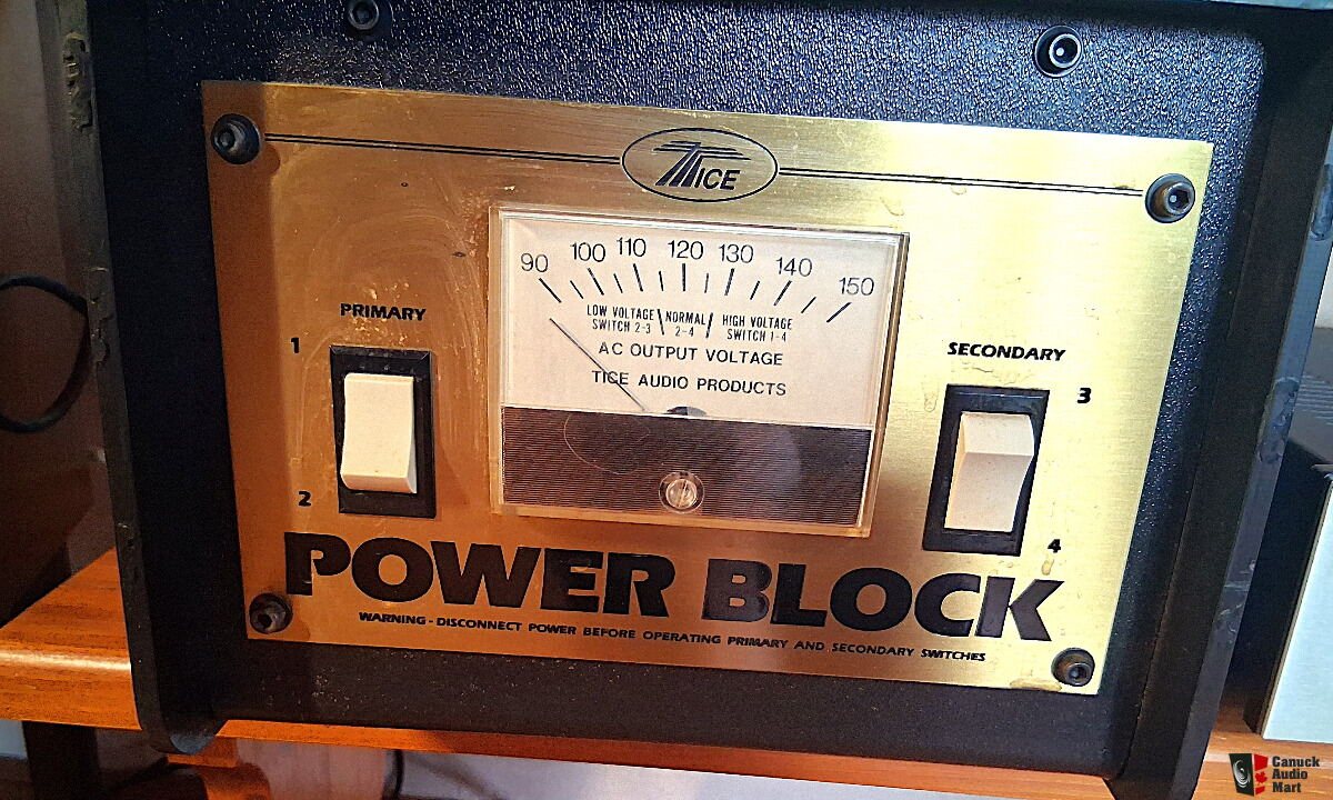 TICE POWER BLOCK power conditioner Photo #5644420 - Canuck Audio Mart