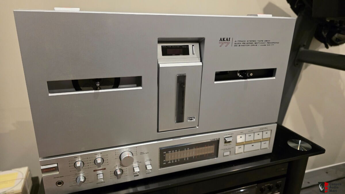 AKAI GX-77 reel to reel serviced.Excellent cosmetic and working ...